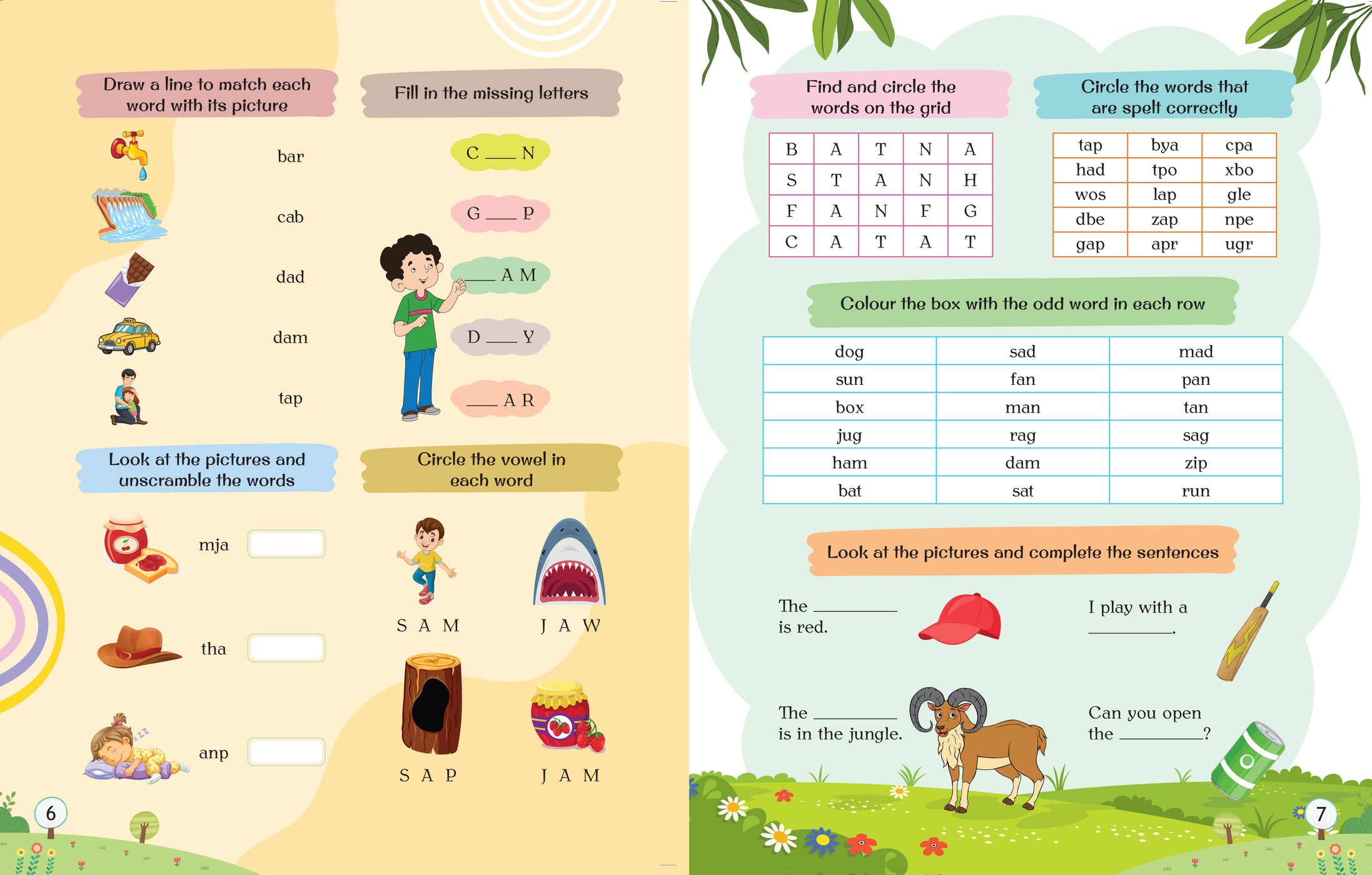 3 Letter Words - Activity Book for Kids — Maple Press
