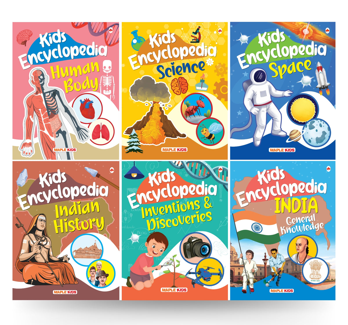 Kids Encyclopedia (Set of 6 Books) (Illustrated) — Maple Press