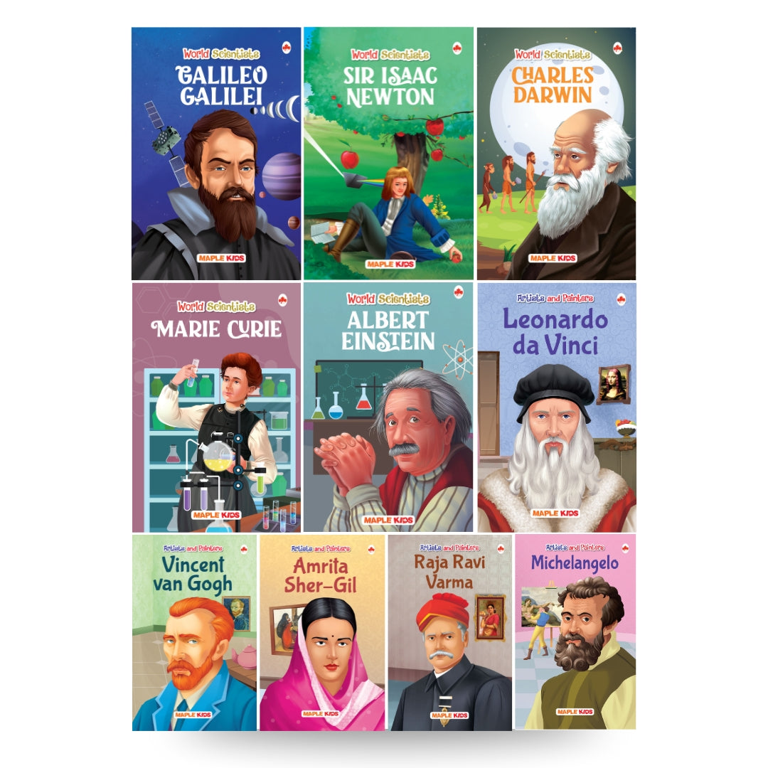Story Books for Kids - Scientists and Artists (Set of 10 Books) — Maple ...