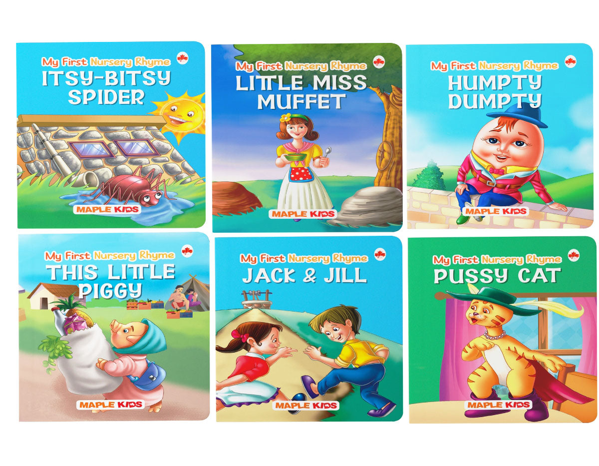 My First Illustrated Library Nursery Rhymes (Set of 6 Books) - Board B ...