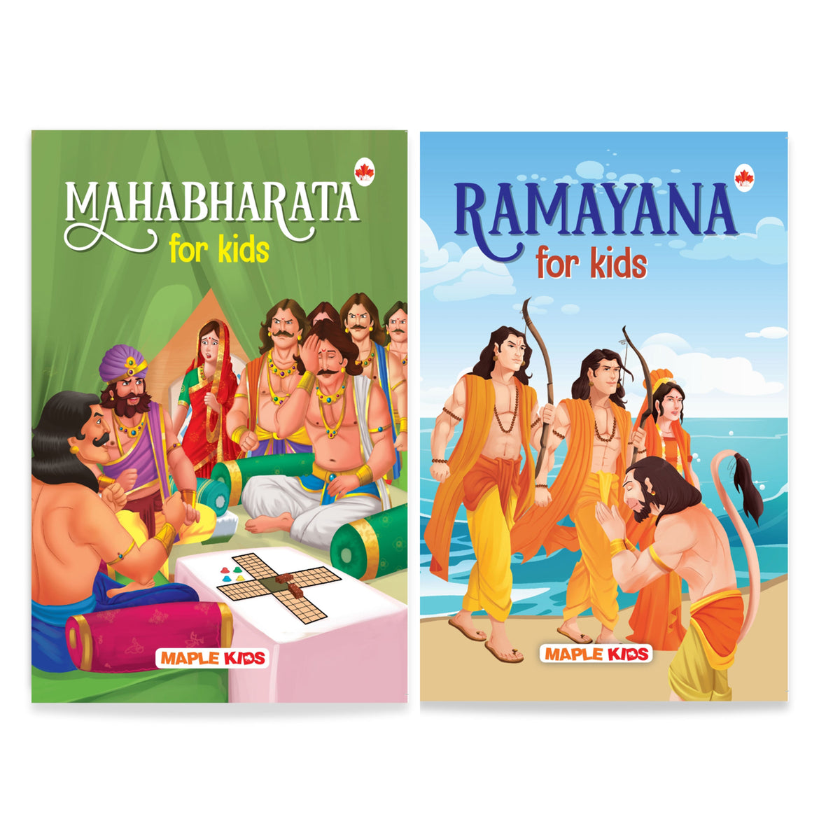 Story Books for Kids - Complete Ramayana and Mahabharata (Set of 2 Boo ...