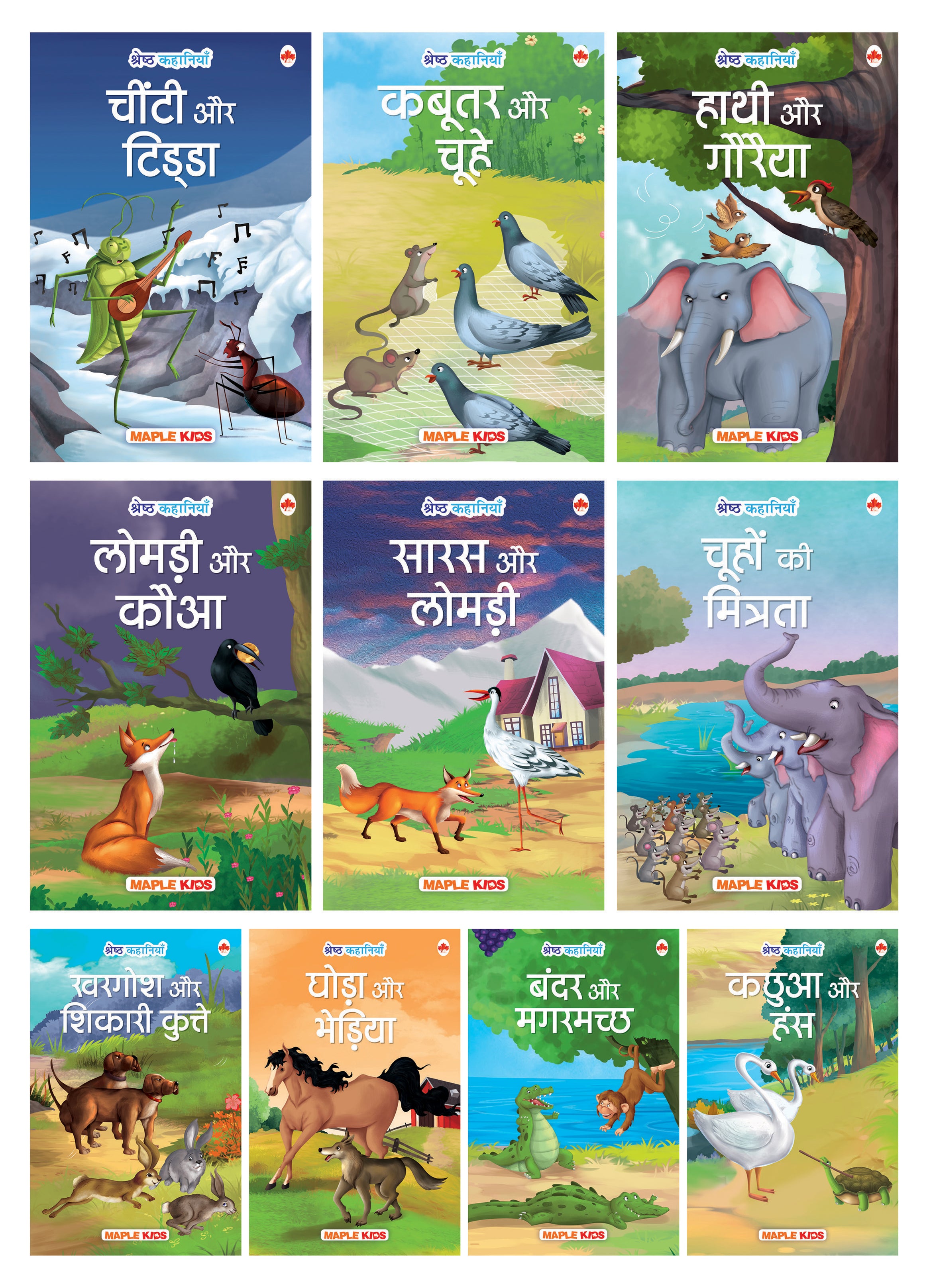 Hindi Large Print Story Books — Maple Press
