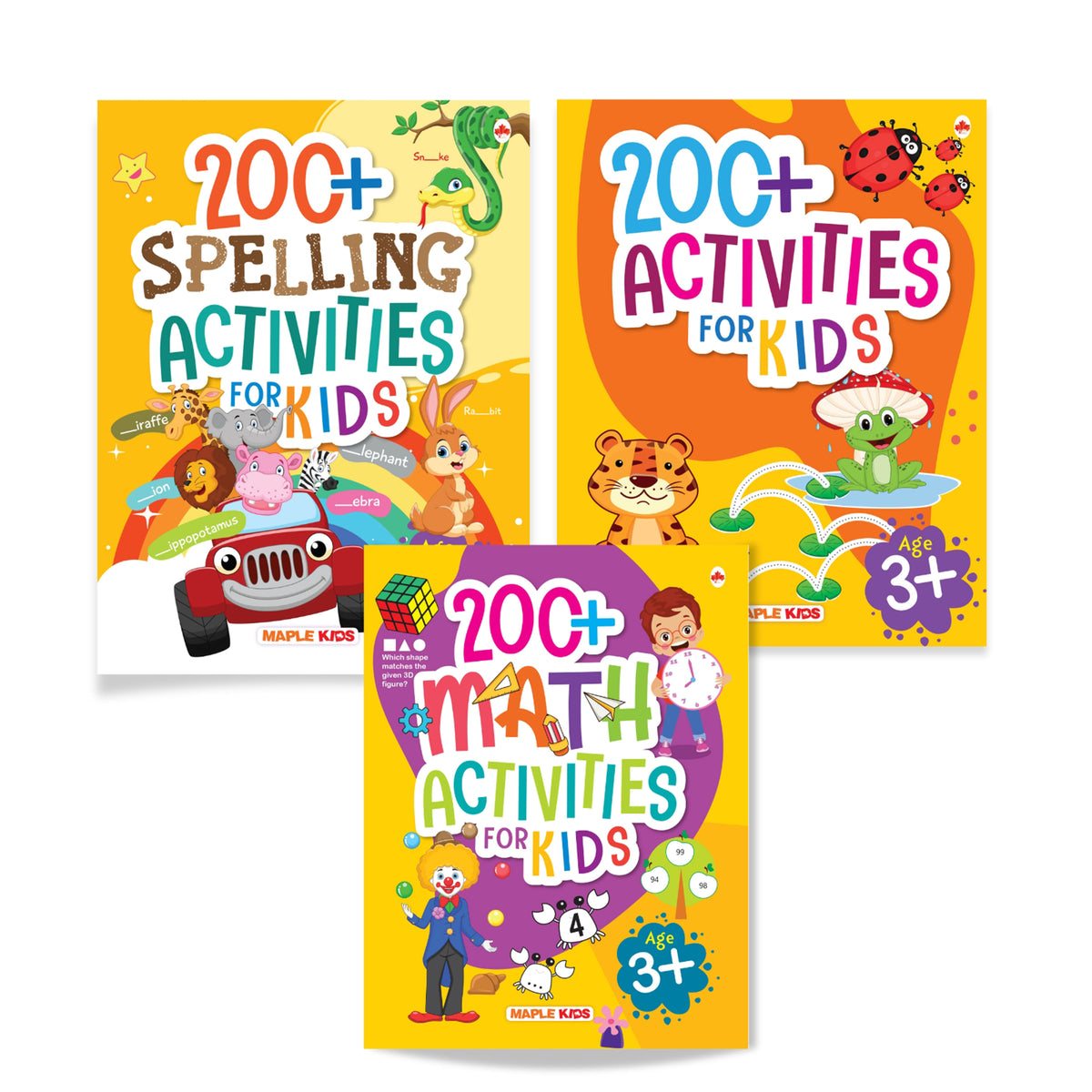 Activity Books for Kids (Set of 3 Books) — Maple Press