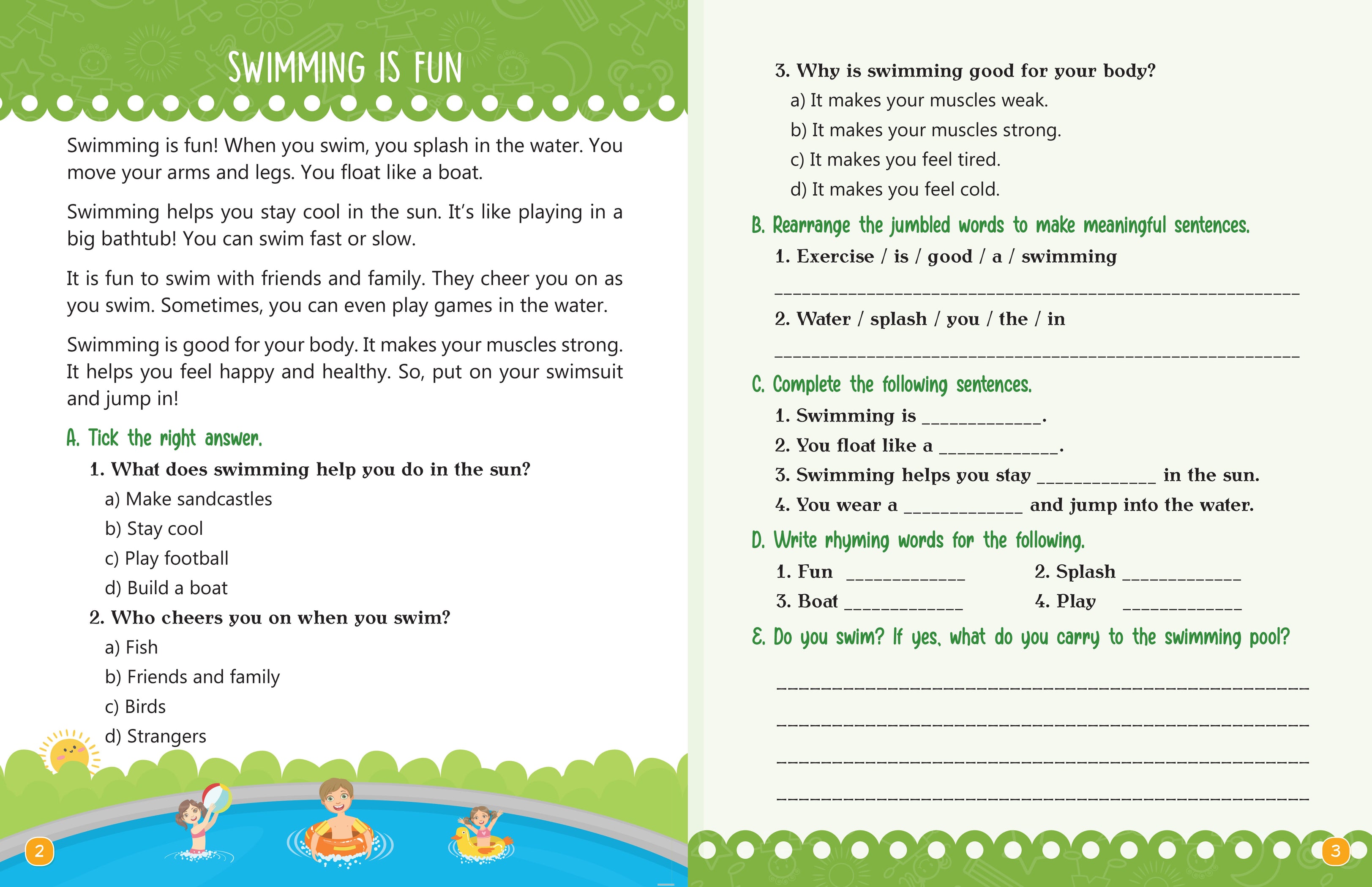 Reading Comprehension Activity Book for Kids — Maple Press