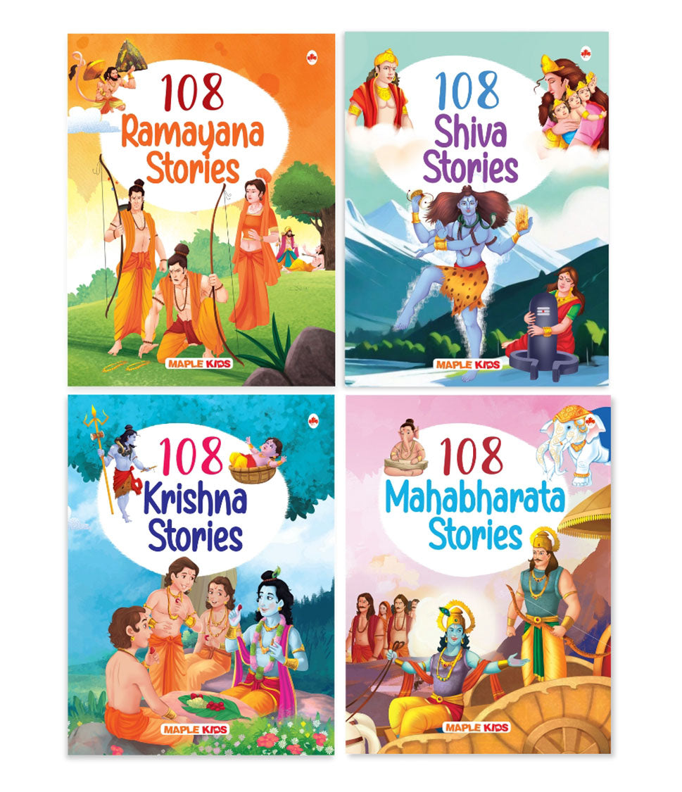 Story Books for Kids (Set of 4 books) (Illustrated) - 108 Stories ...