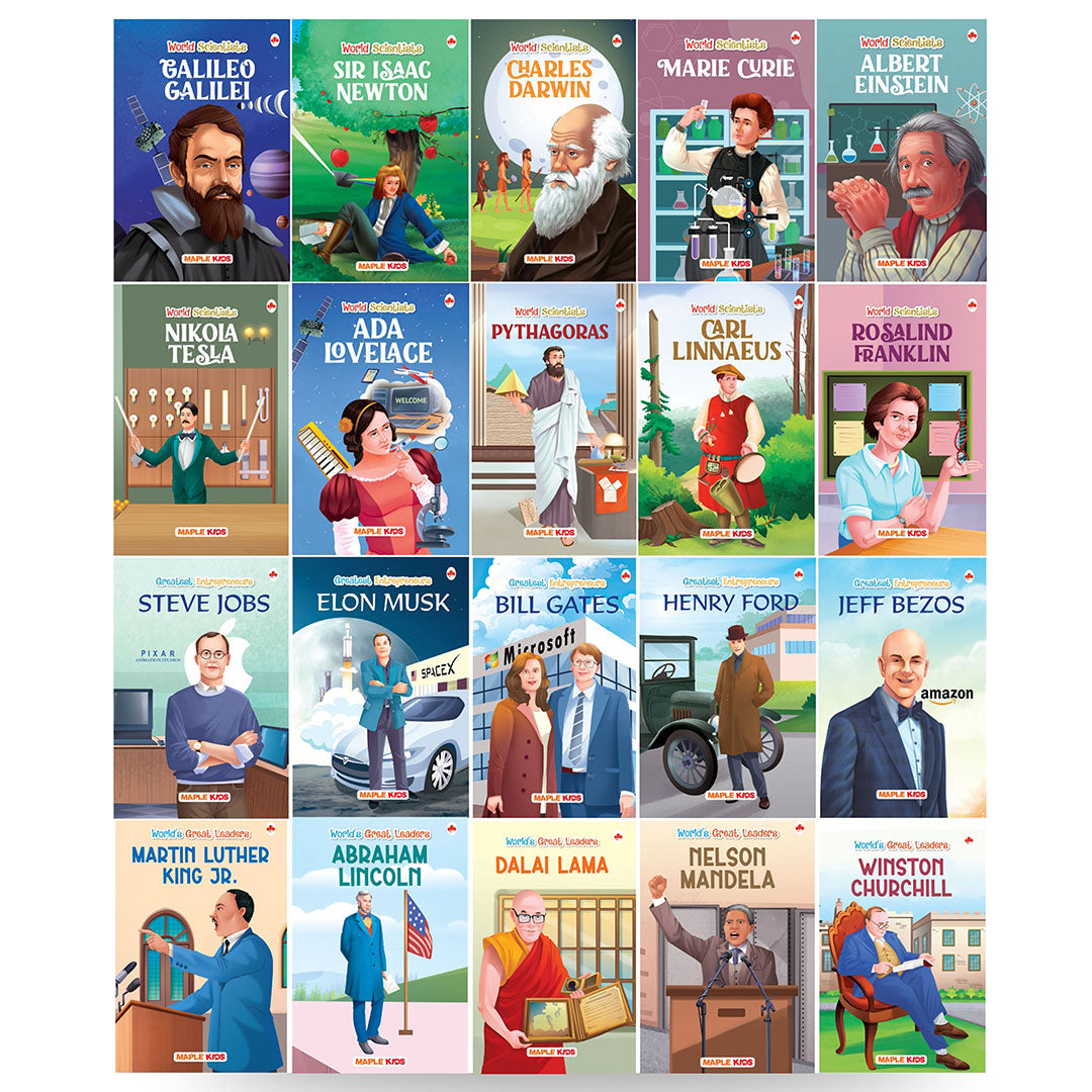 Story Books for Kids - World Famous Personalities (Set of 20 Books ...