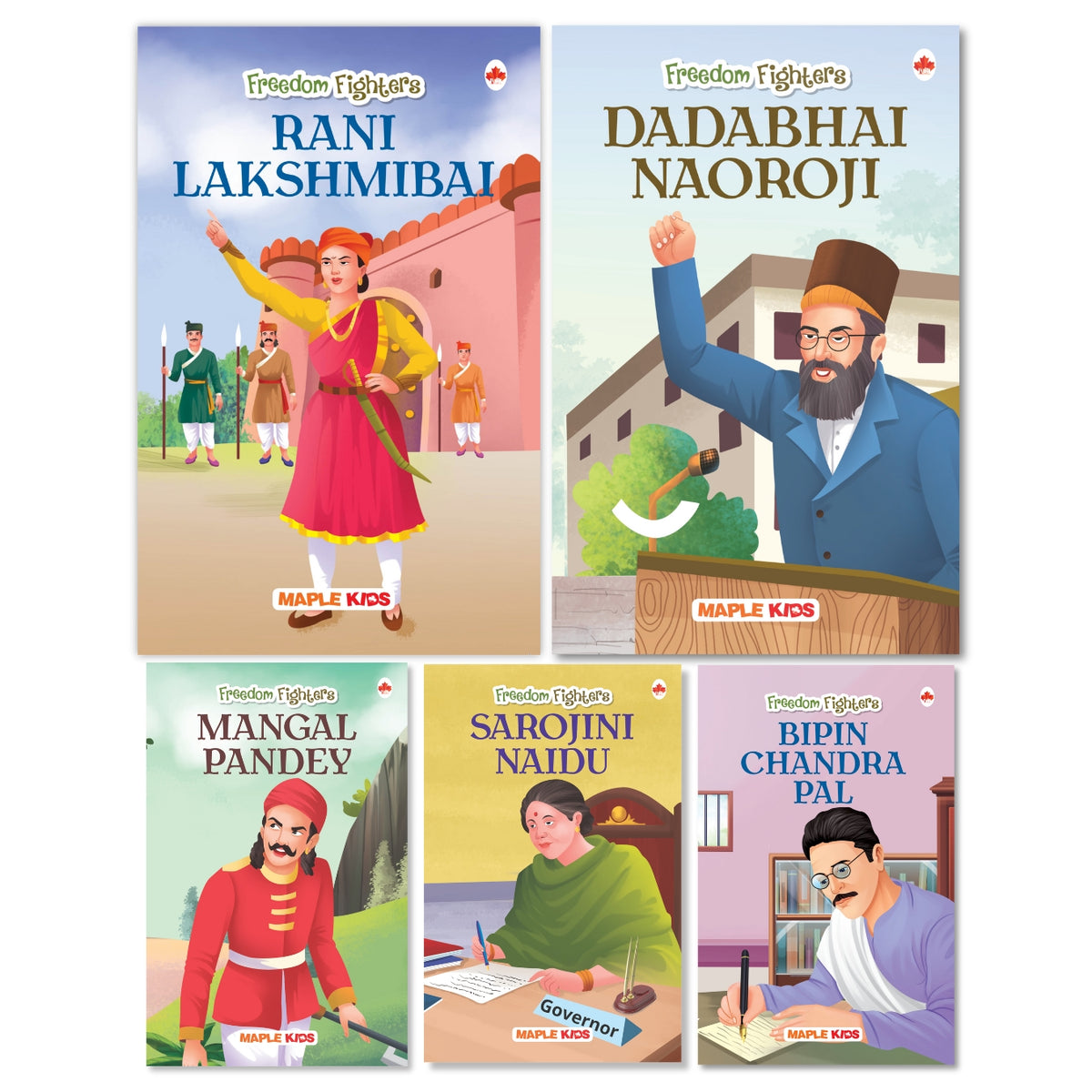 Freedom Fighters (Set of 5 Books) — Maple Press