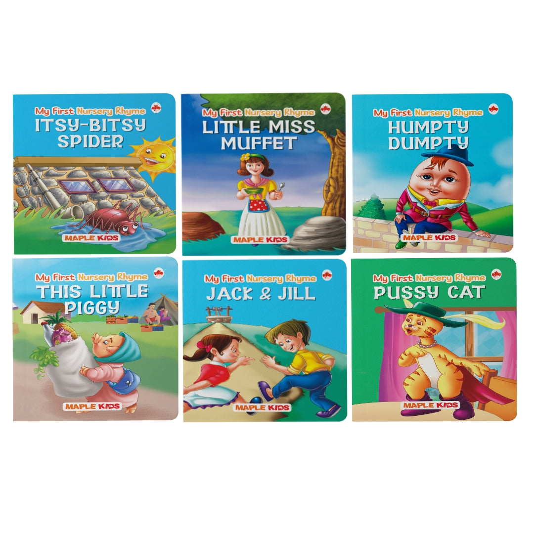 My First Illustrated Library Nursery Rhymes (Set of 6 Books) - Board B ...