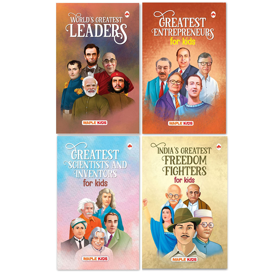 Biographies for Kids (Set of 4 Books) — Maple Press