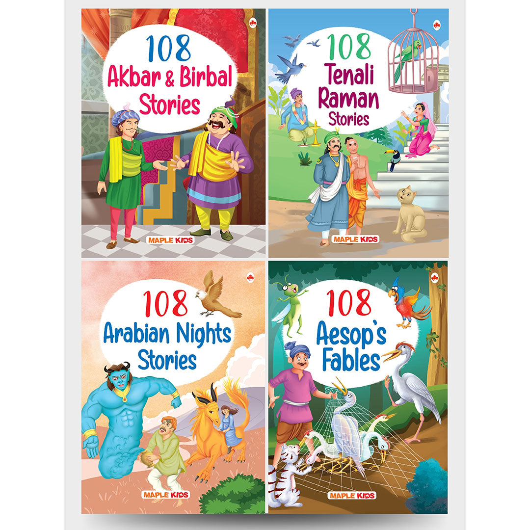 Story Books for Kids - 430+ Stories (Set of 4 Books) — Maple Press