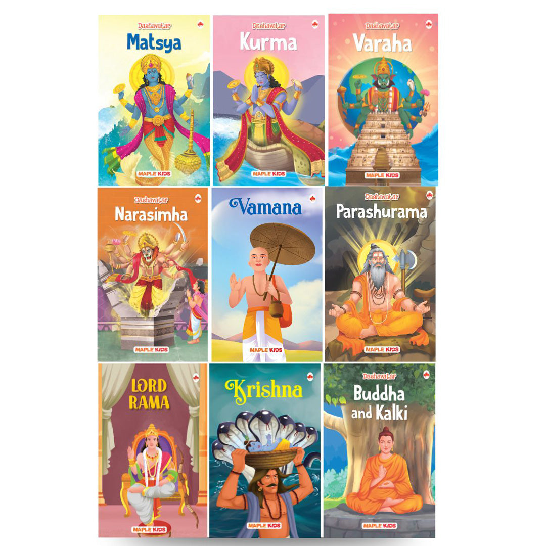Story Books for Kids - Dashavatar (Set of 10 Stories) — Maple Press