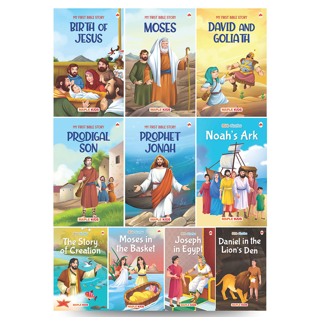 Story Books for Kids - Bible Stories (Set of 10 Books) — Maple Press
