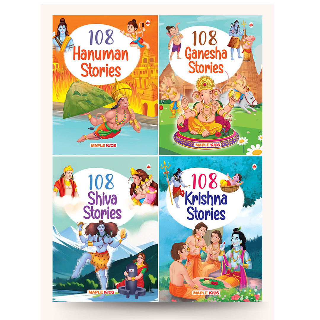 Story Books for Kids - 430+ Stories (Set of 4 Books) — Maple Press