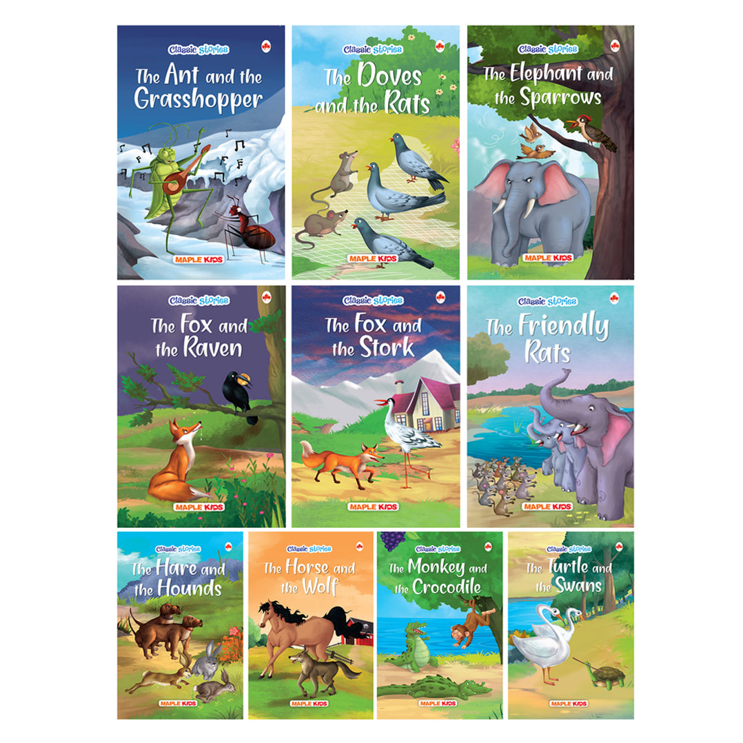 Story Books for Kids - Classic Stories (Illustrated) (Set of 10 Books ...