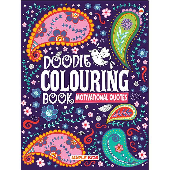 Doodle Colouring Book - Motivational Quotes — Maple Press